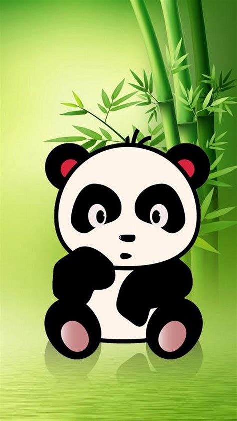 Wallpaper Gambar Kartun Panda Lucu Imut Pink