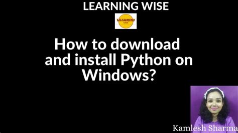 python part 1 how to install python on windows youtube