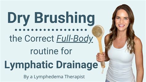 Lymphatic Drainage Dry Brushing Chart Printable Templates Free