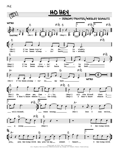 The Lumineers Ho Hey Lyrics