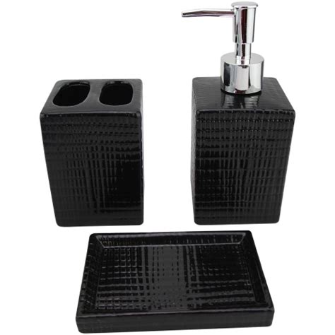 Kit Banheiro Lavabo Dispenser Porta Sabonete Líquido Escova em Promoção