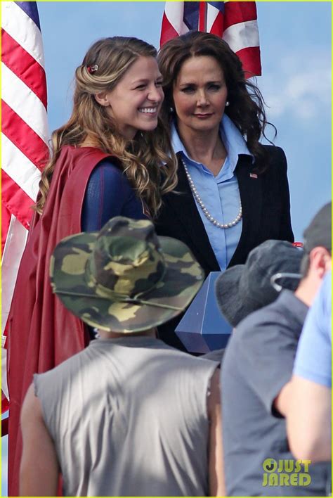 Melissa Benoist Films First Scenes With Lynda Carter On Supergirl Photo 1013130 Photo