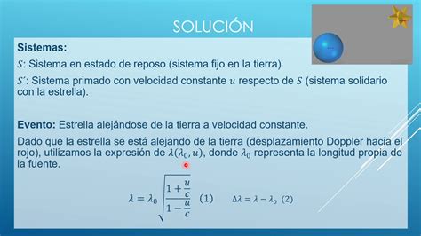 Efecto Doppler Relativista Relativistic Doppler Effect Estrella Se