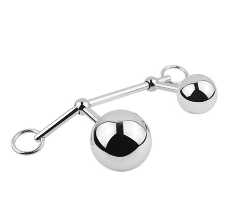 Female Anal Vagina Double Ball Anal Plug Stainless Steel Butt Plugs Sex Toy For Women From