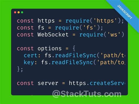 how to create secure tls ssl websocket server in node js stacktuts