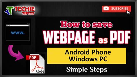 save convert webpage to pdf in android phone and windows pc without using any other software