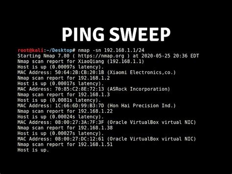Nmap Host Discovery With Ping Sweep