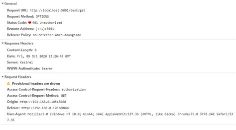 identityserver4 javascript cros request stack overflow