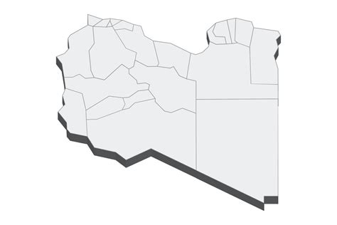 D Map Illustration Of Libya Vector Art At Vecteezy