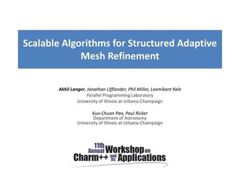 ppt scalable algorithms for structured adaptive mesh refinement powerpoint presentation id