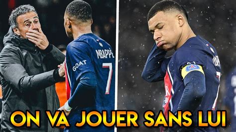 Luis Enrique ne veut plus faire jouer Mbappé Le PSG va s habituer a