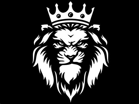 Lion Wearing A Crown SVG