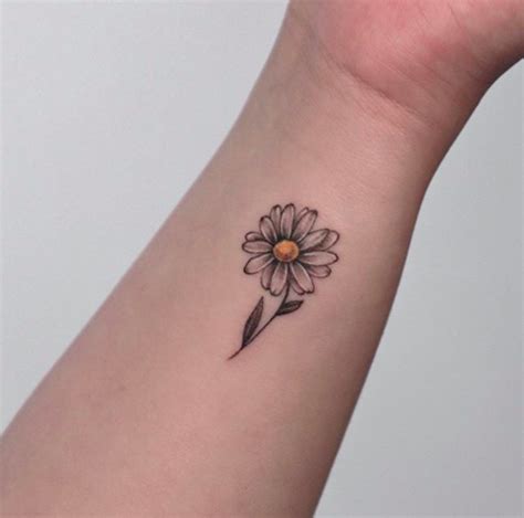 Yellow Daisy Flower Tattoo Designs Best Flower Site
