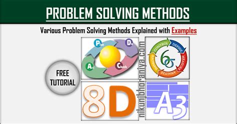 problem solving methods steps process examples