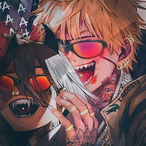 Chainsaw Man Icon V2 Denji Power Chave Samurai Emotional Art