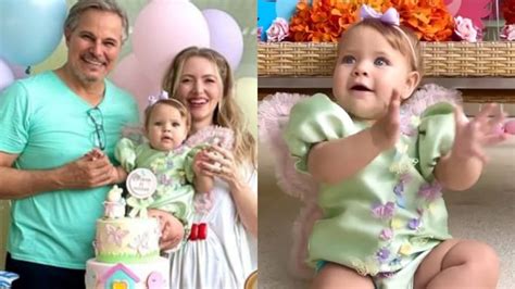 Edson Celulari E Karin Roepke Mostram Detalhes Da Festa De 11 Meses Da
