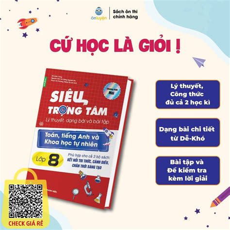 Sách Lớp 8 Siêu trọng tâm Toán Anh KHTN dùng chung cho cả 3 bộ Kết nối