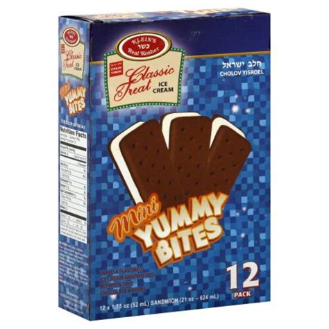 Klein S Real Kosher Mini Yummy Bites Classic Treat Ice Cream Ct