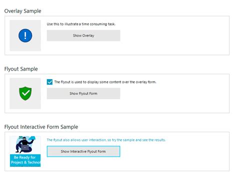 Overview Flyout Screen Telerik Ui For Winforms