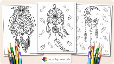Dreamcatcher Coloring Pages Free Pdf Printables