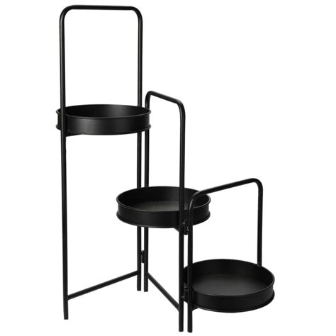 Support pot plante triple articulé métal noir Maisons du Monde