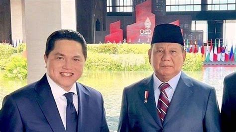 Pendongkrak Daya Elektoral Prabowo Erick Thohir Sosok Layak Diusung