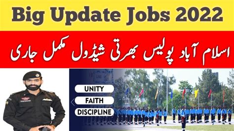 Recruitment Schedule Of Islamabad Police Jobs 2022 Big Update Of Ict