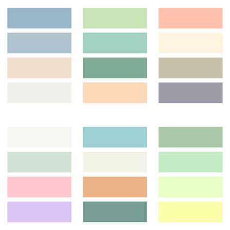Guia de paleta de cores abstrata cor rgb gráfico de cores amostras de