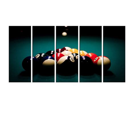 Amazon Billard Ball Wall Art Canvas Sports Wall Decor Billard