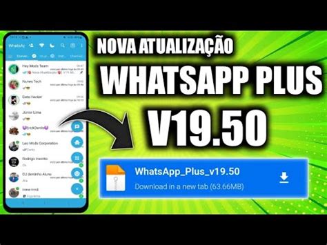 SAIU NOVA ATUALIZAÇÃO WHATSAPP PLUS V19 50 NOVAS FUNÇÕES JUNHO
