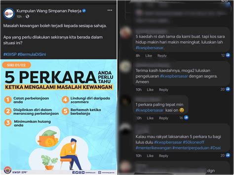 KWSP Kongsi Tips Kewangan Netizen Kata Luluskan Je Lah KWSP Bersasar