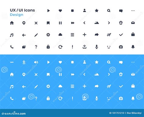 UI Icons Set Vector For Mobile Web Social Media Business User