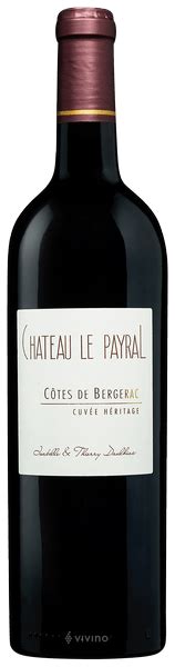 Château Le Payral Cuvée Heritage Côtes de Bergerac Vivino US