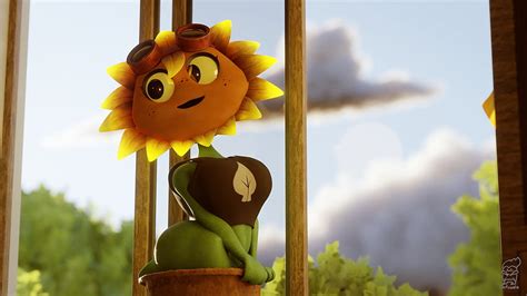 Solar Flare The Sunflower Solar Flare Pvz Hd Phone Wallpaper Pxfuel
