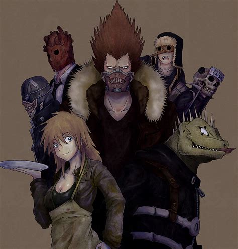 Noi Shin Nikaidou Caiman Ebisu And 2 More Dorohedoro Drawn By Uo