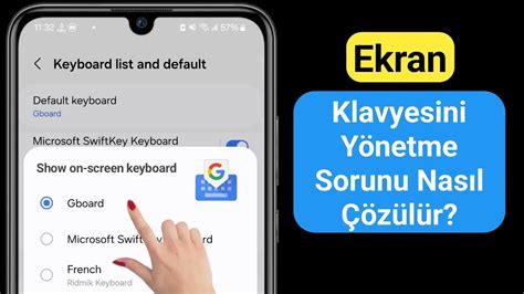 Ekran Klavyesini Y Netme Sorunu Nas L Z L R Ekran Klavyesi