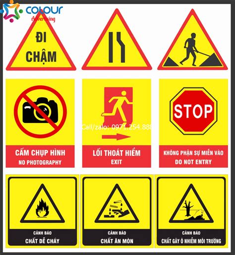 Biển cảnh báo nguy hiểm trong sản xuất đẹp giá rẻ bạn cần biết