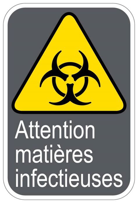 Panneaux NORME CSA Attenion matières infectieuses Signel Services