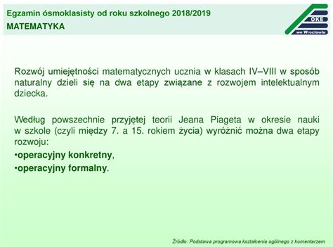 Egzamin ósmoklasisty od roku szkolnego 2018 ppt pobierz