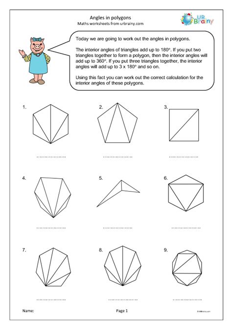 Polygon And Angles Worksheet Best Of Polygon Worksheets Angles