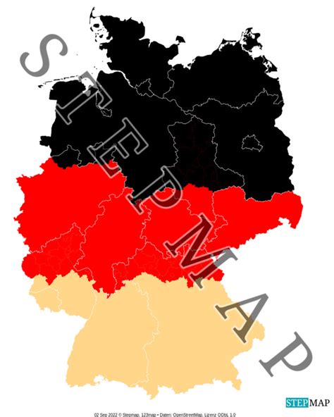 StepMap Deutschland Landkarte für Deutschland