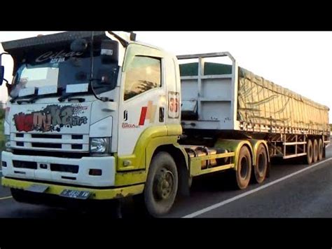 FULL TRUK MUATAN SEMEN TRUCK TRAILER GANDENGAN PANJANG HINO 500