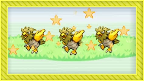 LIVE 3 Shiny Spearow After 28 124 Collective REs In FireRed YouTube
