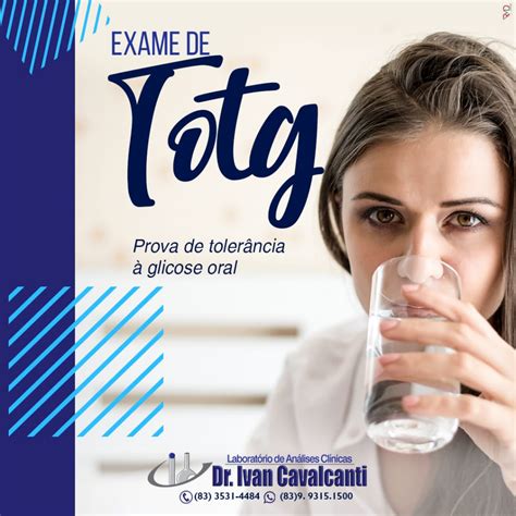 O exame TOTG Teste de tolerância a glicose Laboratório de Análises
