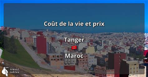 Coût de la vie et prix à Tanger Mise à jour juil 2023 TravelTables