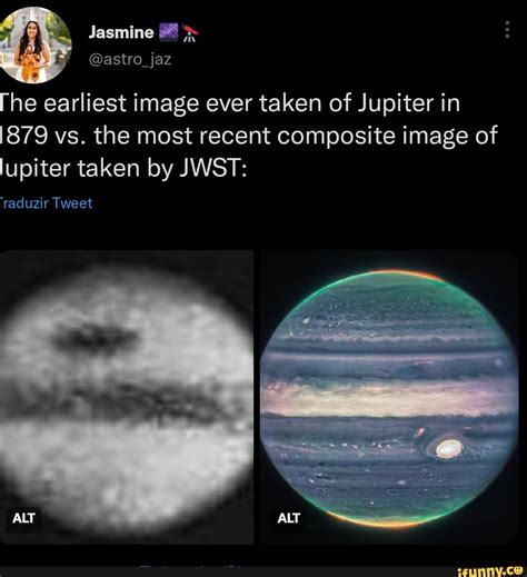 Jasmine Astro Jaz The Earliest Image Ever Taken Of Jupiter In 1879 Vs
