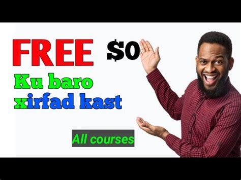 Free Course Si Free Ku Baro Xirfad Kasta Oo Lagaa Iibiyoarday
