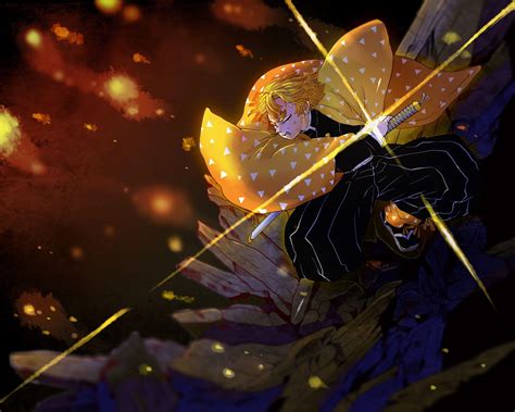 Kimetsu No Yaiba Zenitsu Wallpapers Top Free Kimetsu No Yaiba Zenitsu