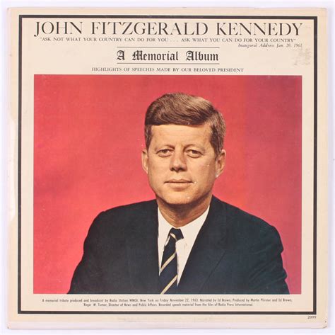 Vintage 1963 John F Kennedy A Memorial Album Vinyl Record Album