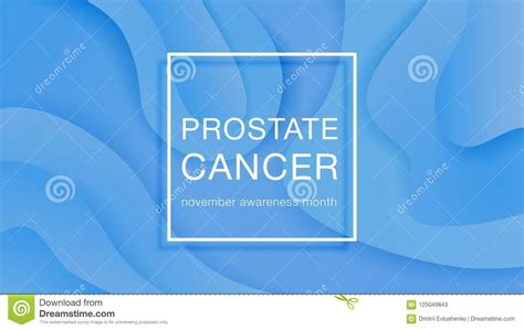Awareness Prostate Cancer November World Prostate Cancer Day Concept